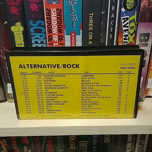 Media | Alternative Rock Top 4 Music Video Collection Vhs June 2003 ...